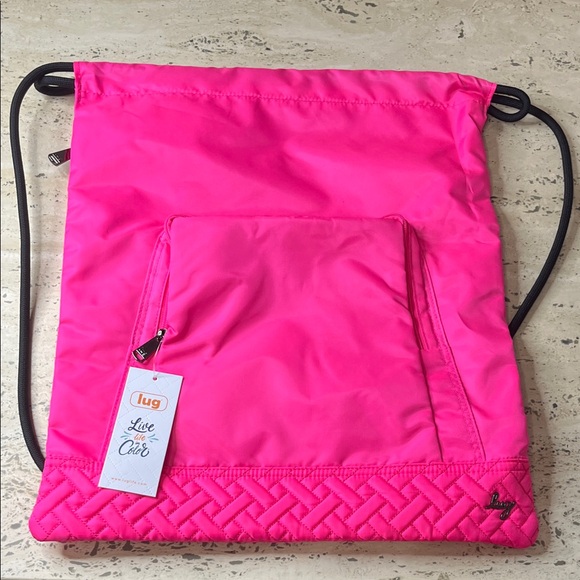 lug | Bags | Lug Jumping Jack Drawstring Backpack Magenta | Poshmark